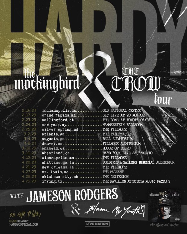 HARDY Announces Spring 2023 Tour - American Songwriter