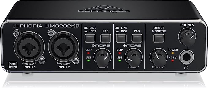 Behringer U-Phoria UMC202HD Review - American Songwriter