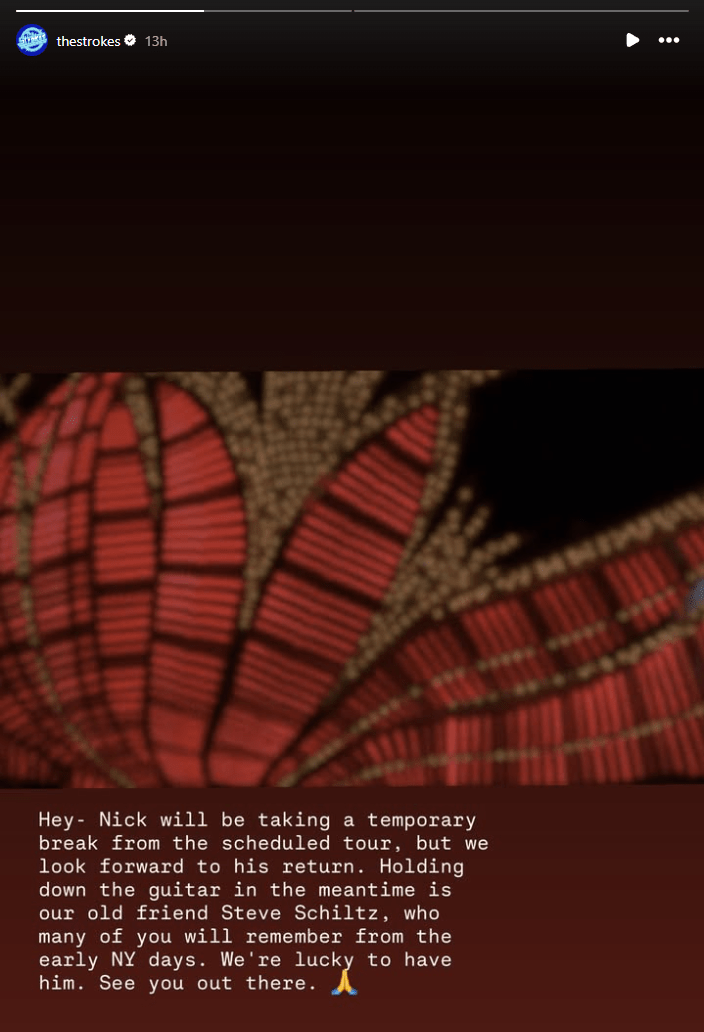 Founding Member of The Strokes Says He’s Taking a “Temporary Break ...